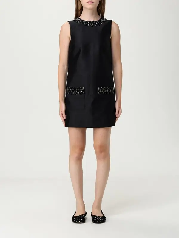 SELF-PORTRAIT Embellished Pocket Mini Dress