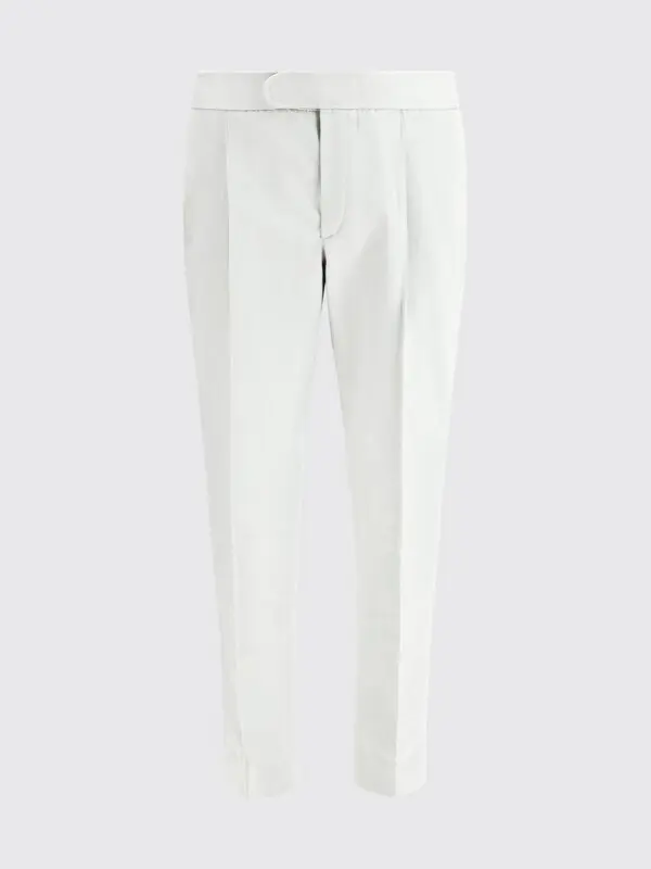 Brioni Cotton And Linen Tailored Trousers