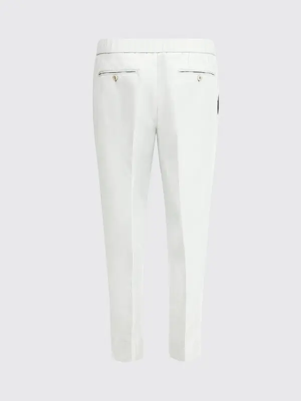 Brioni Cotton And Linen Tailored Trousers