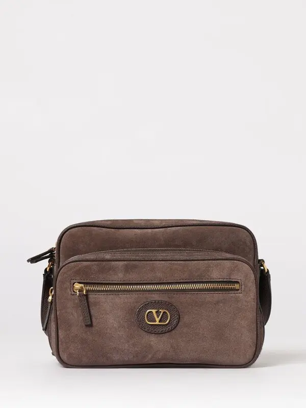 Valentino Garavani Antibes Suede Bag - Brown