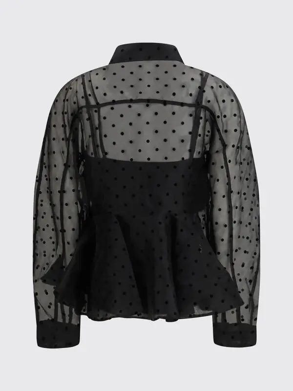 GANNI Polka Dot Tulle Shirt
