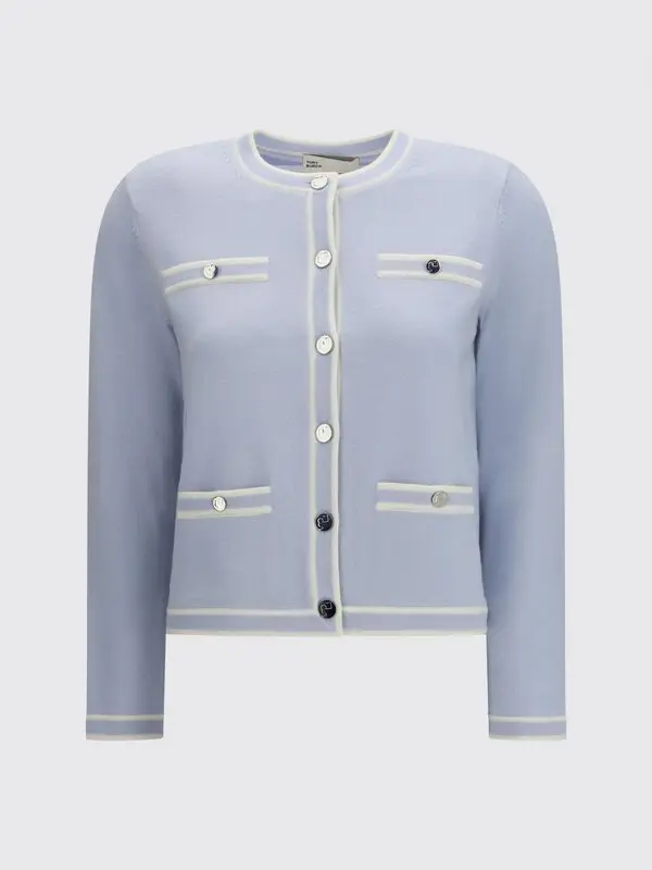 Tory Burch Wool Cardigan With Contrasting Trim