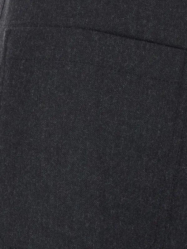 Victoria Beckham High-waisted Flared Tailored Pants In Wool Flannel