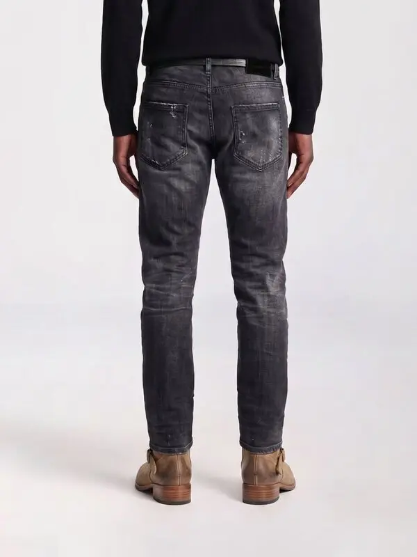 Dsquared2 642 Straight Stretch Denim Jeans