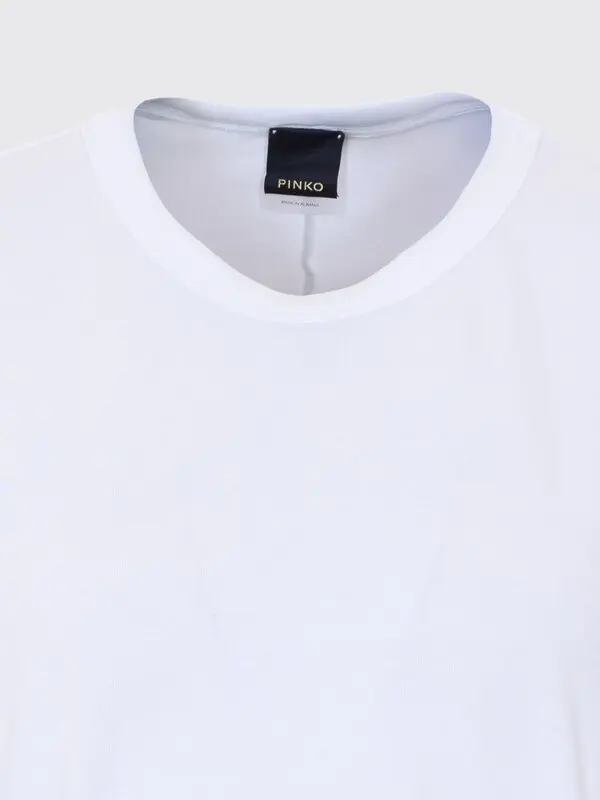 Pinko Cotton T-shirt Dress - White