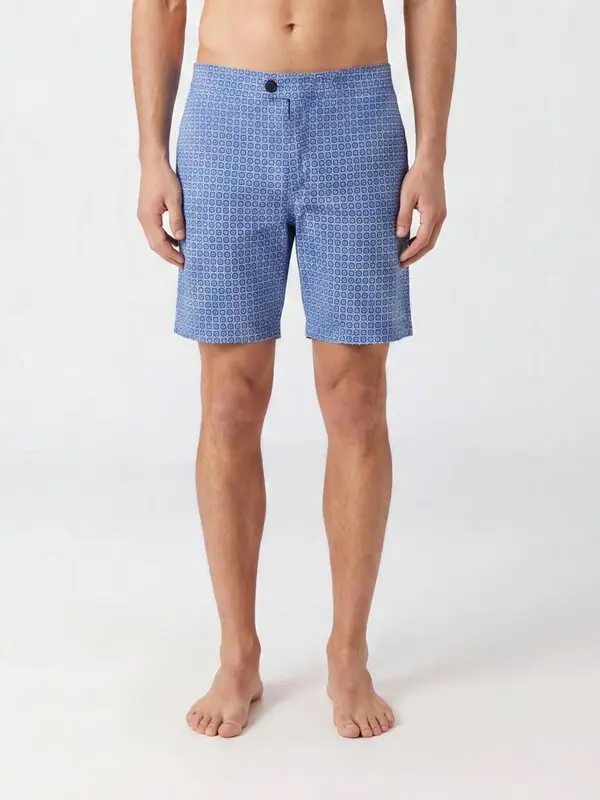 Incotex Printed Polyester Swim Shorts