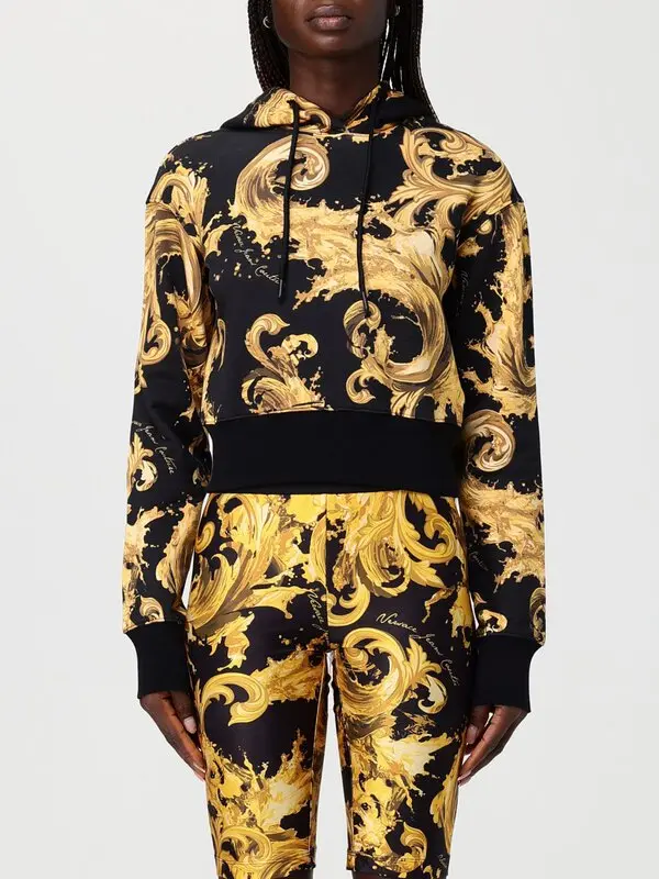 Versace Baroque Print Cotton Hoodie