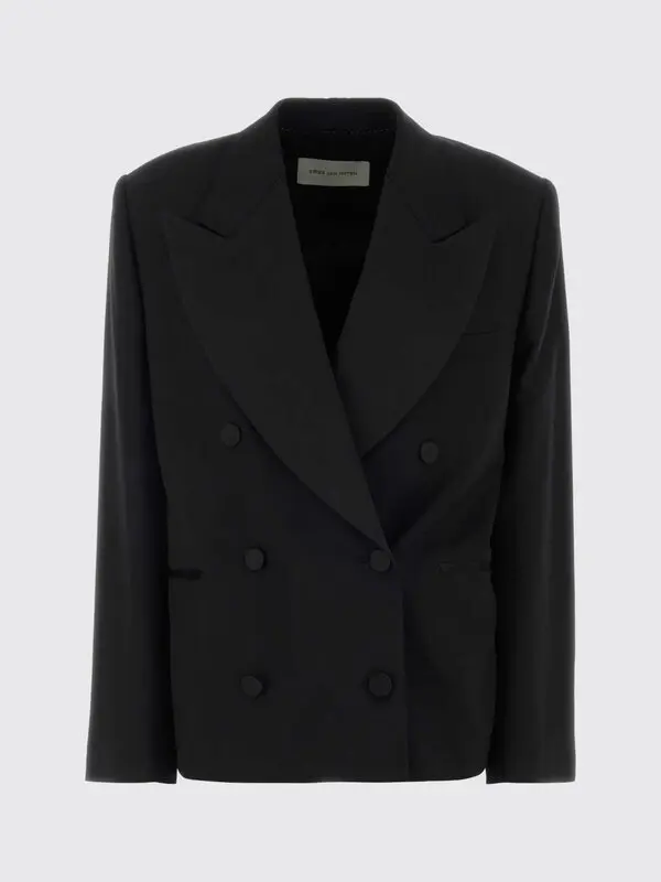 Dries Van Noten Double-breasted Wool Blend Blazer