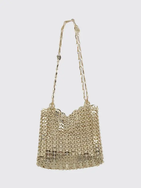 Rabanne Iconic Chain 1969 Metallic Mesh Shoulder Bag - Gold