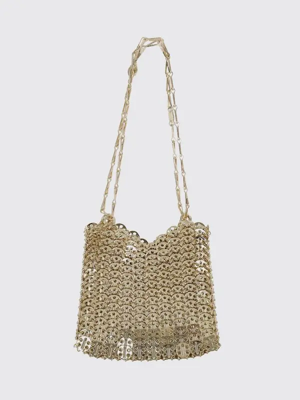 Rabanne Iconic Chain 1969 Metallic Mesh Shoulder Bag - Gold