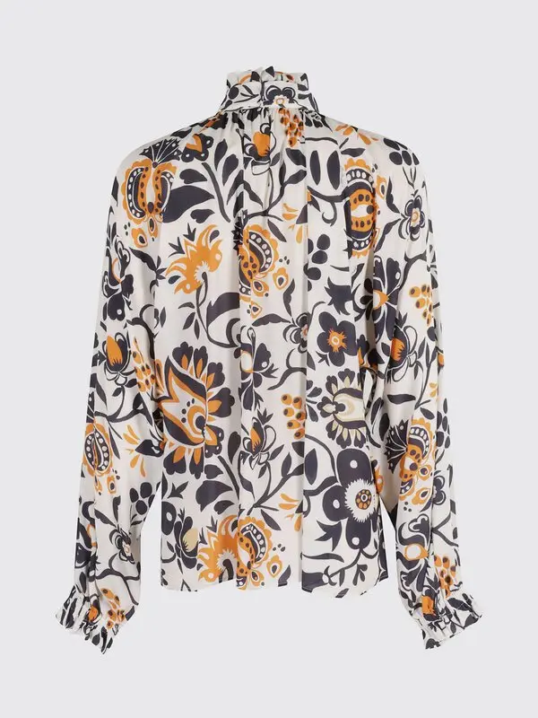 La DoubleJ Printed Silk Blouse