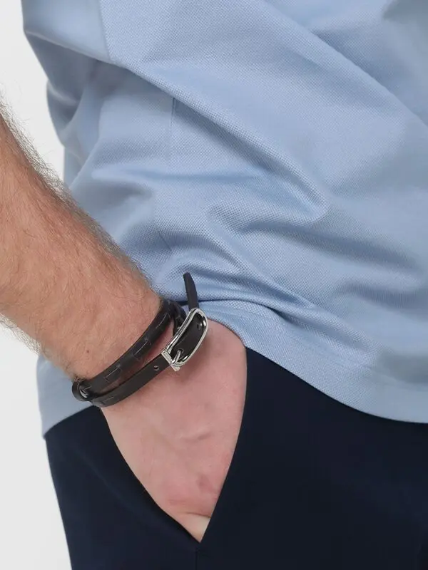 FERRAGAMO Gancini Calfskin Bracelet