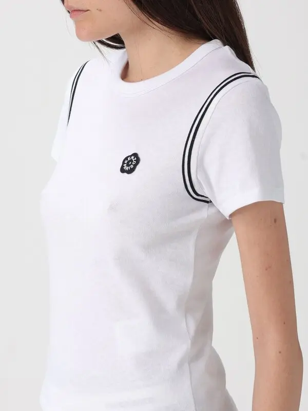 Kenzo Embellished Crewneck T-shirt - White