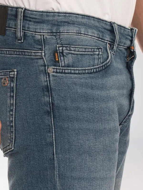 BOSS Slim Fit Skinny Jeans In Stretch Cotton - Denim