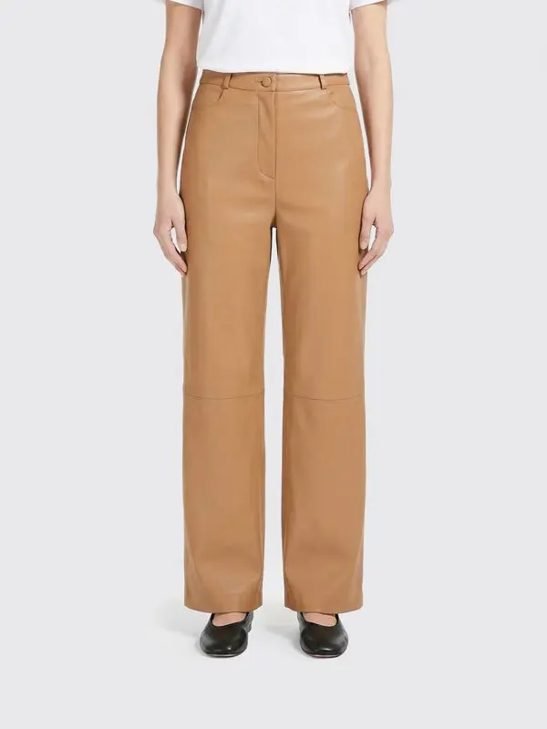 Loulou De Saison Lambskin Leather Trousers