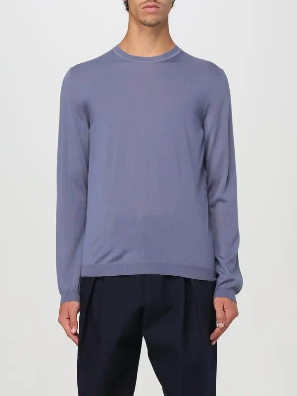 Giorgio Armani Crew Neck Jumper - Grey