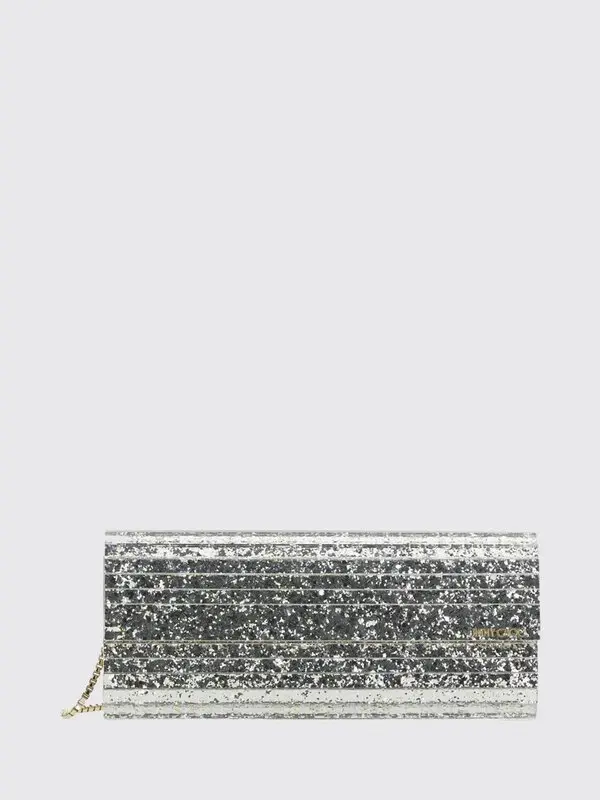 JIMMY CHOO Sweetie Glitter Resin Clutch With Removable Chain Strap