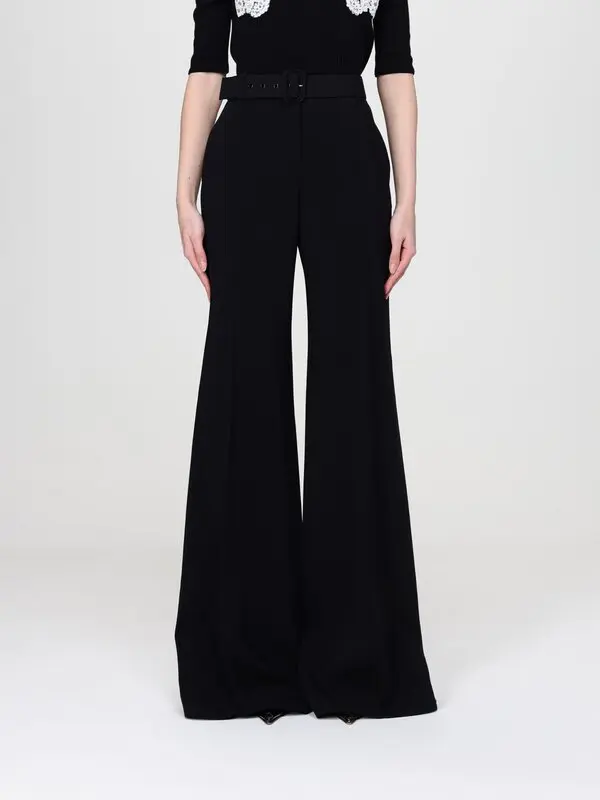 Ermanno Scervino Flare Trousers In Crêpe