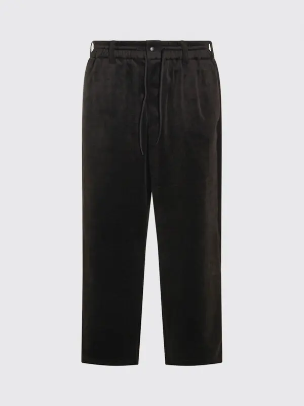 Y3 Velvet Drawstring Waist Pants