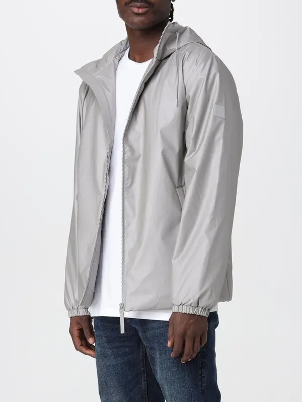 Rains Zip-up Hooded Jacket - Grey