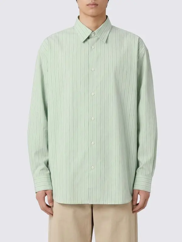 Dries Van Noten Striped Cotton Shirt - Green