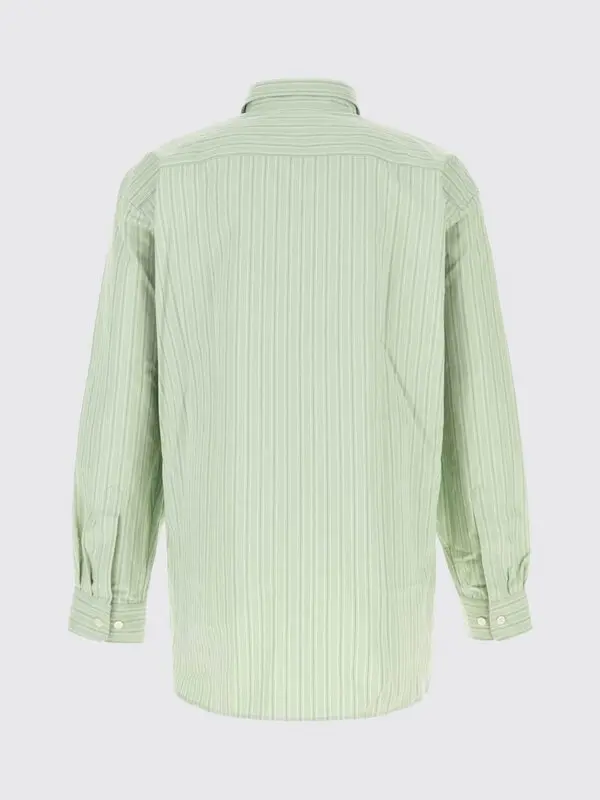 Dries Van Noten Striped Cotton Shirt - Green
