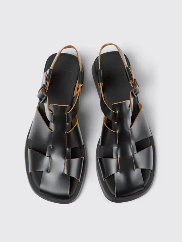 Camper Leather Heeled Sandals