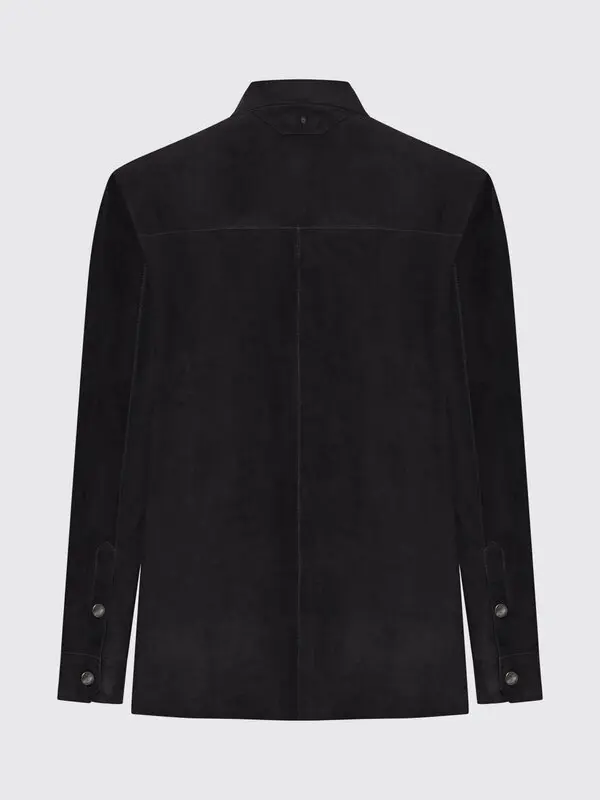 SALVATORE SANTORO Suede Shirt Jacket - Black