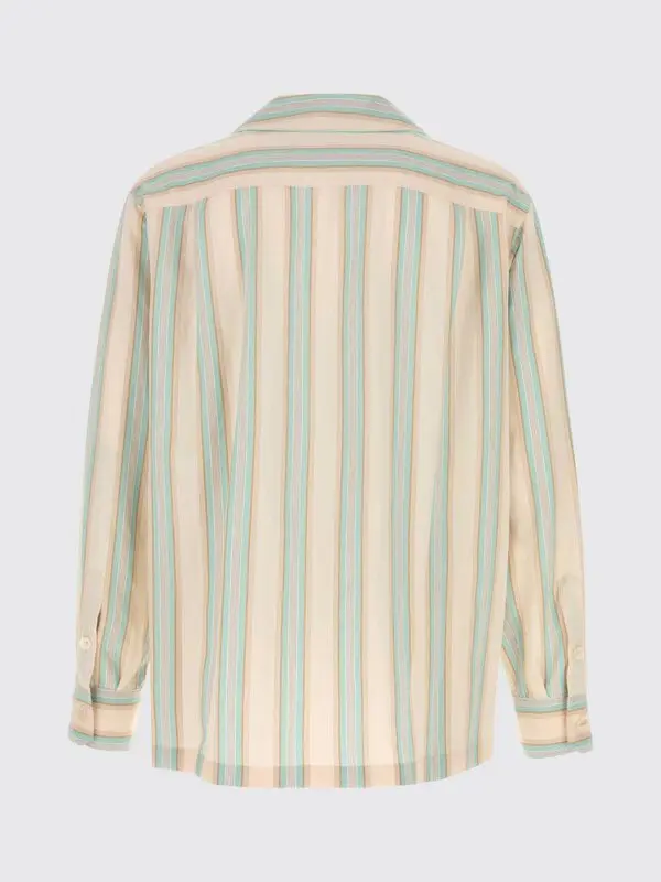 Dolce & Gabbana Relaxed Fit Silk Blend Shirt With French Collar
