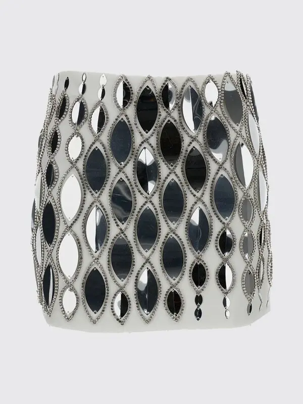 DES_PHEMMES Embellished Crêpe Pencil Mini Skirt