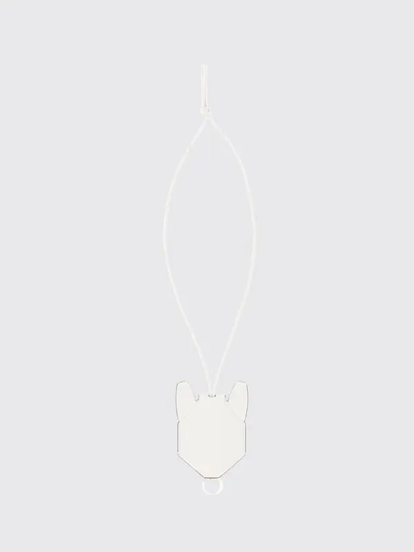 Loewe Futurist Cat Calfskin Keychain - White