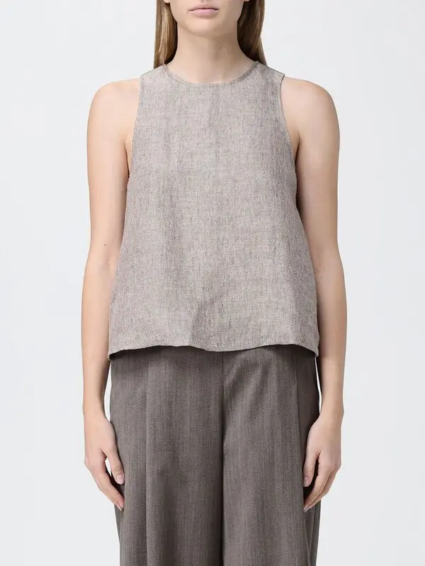 Emporio Armani Sleeveless Linen Top