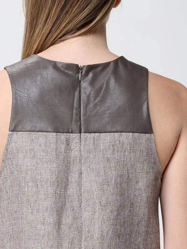 Emporio Armani Sleeveless Linen Top