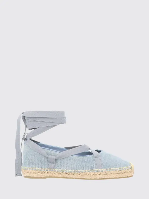 CastaÑer Petunia Denim Espadrilles With Ankle Ties
