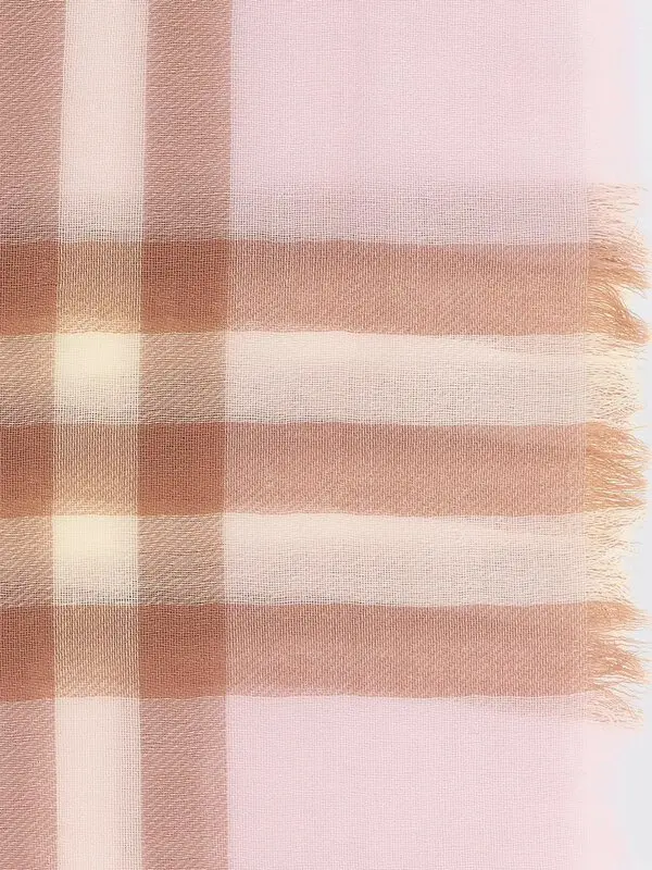 Burberry Wool Check Pattern Scarf