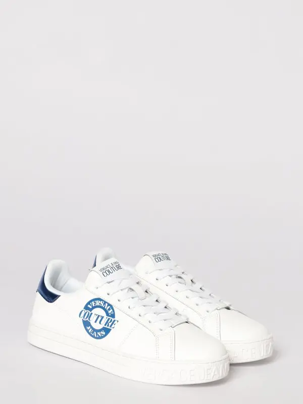 Versace Leather Sneakers - White