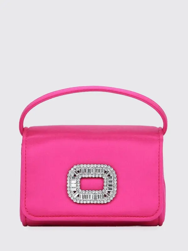 ROGER VIVIER Pilgrim Satin Bag With Jewel Buckle