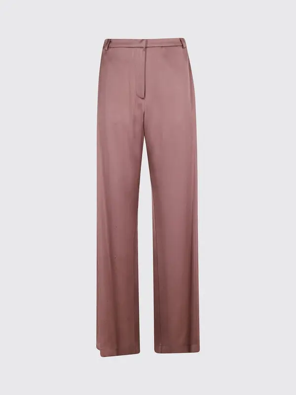 ALYSI High-waisted Wide-leg Cotton And Lyocell Blend Trousers