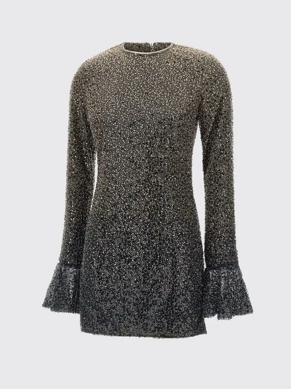 ROTATE BY BIRGER CHRISTENSEN Sequined Long Sleeve Mini Dress