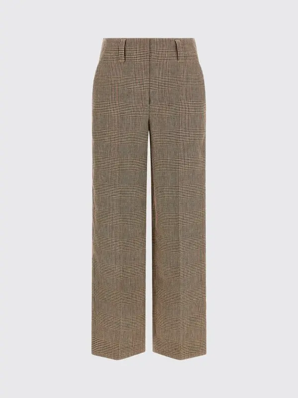 Brunello Cucinelli Prince Of Wales Check Linen Trousers