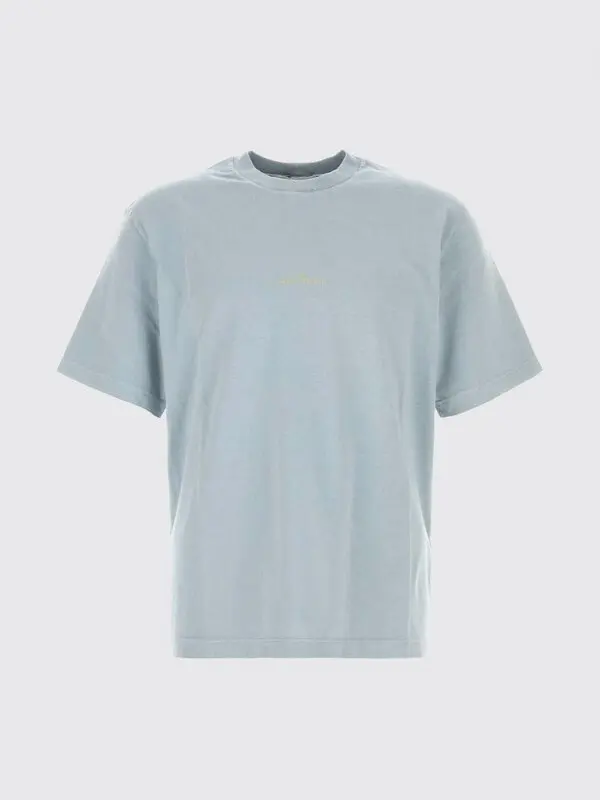 Stone Island Crewneck T-shirt With Graphic Back - Grey