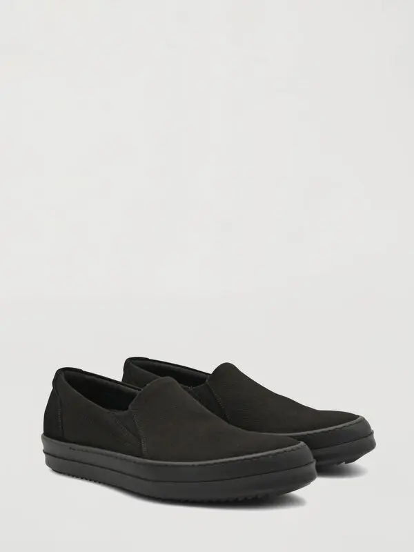 Rick Owens Penta Boat Slip-on Sneakers - Black