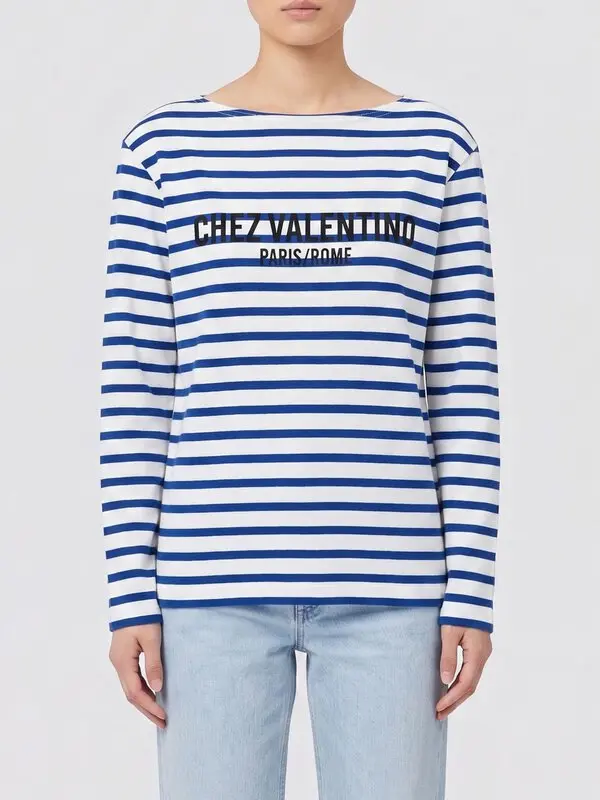 Valentino Garavani Striped Cotton T-shirt Chez