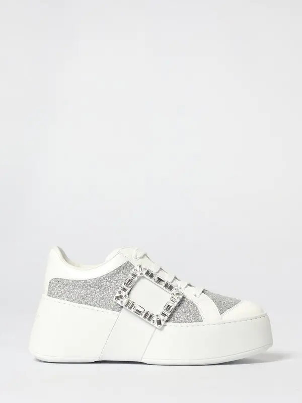 ROGER VIVIER Embellished Glitter Sneakers