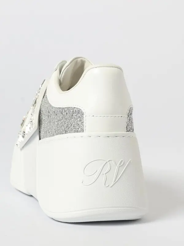 ROGER VIVIER Embellished Glitter Sneakers