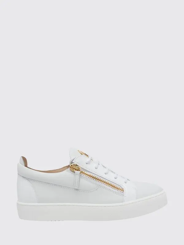GIUSEPPE ZANOTTI Frankie Leather And Patent Leather Sneakers