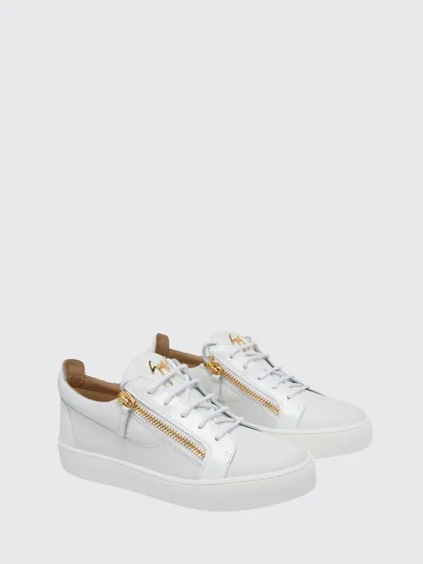 GIUSEPPE ZANOTTI Frankie Leather And Patent Leather Sneakers