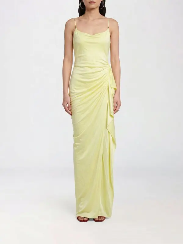 Versace Viscose Gown With Medusa Detail