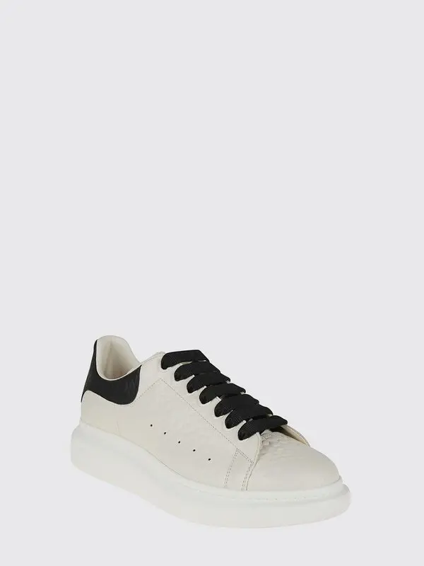 Alexander McQueen Tumbled Leather Oversize Sneakers
