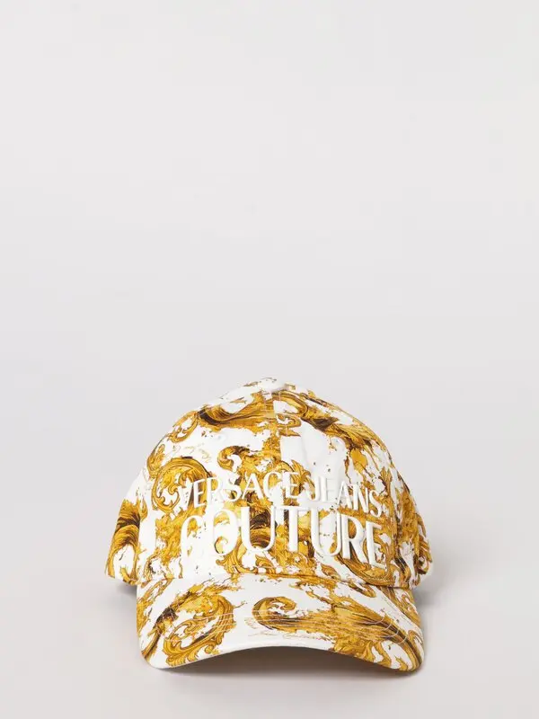 Versace Cotton Twill Baroque Print Baseball Cap - White